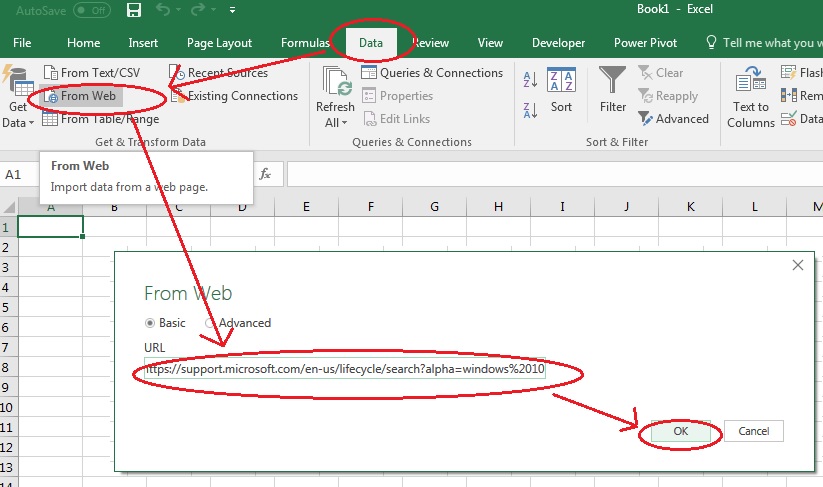 Import Data Into Excel Online